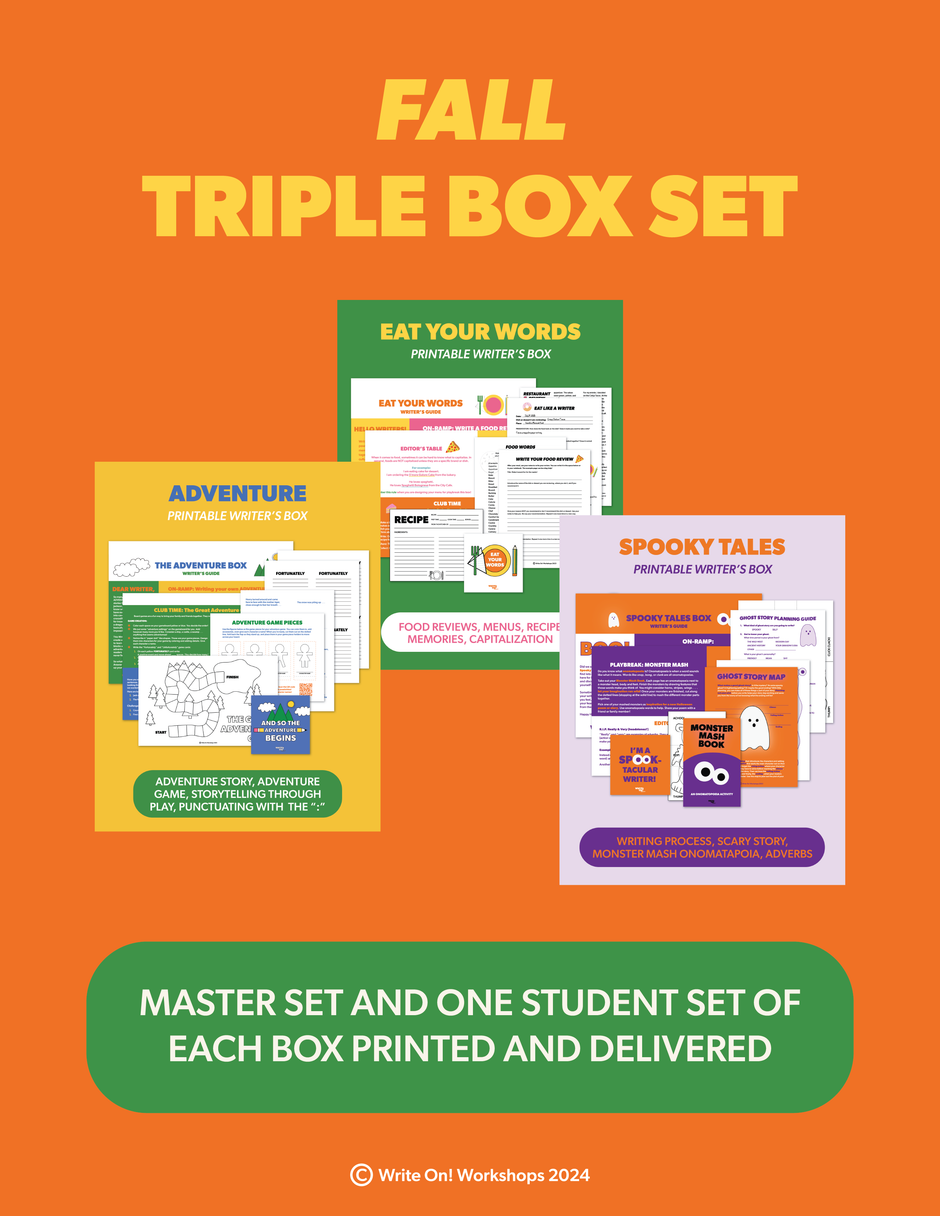 Products – Write On! Workshops